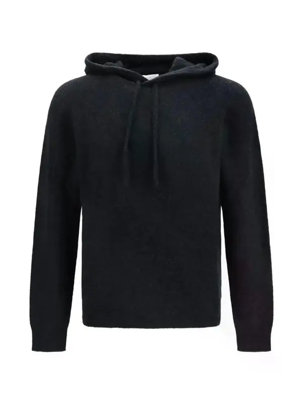 ROBERTO COLLINA Drawstring Hoodie - Black