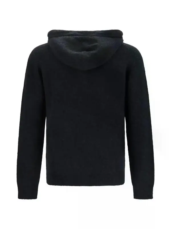 ROBERTO COLLINA Drawstring Hoodie - Black