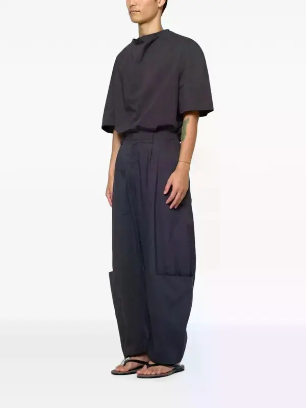 AMOMENTO Pocket-detail Work Trousers
