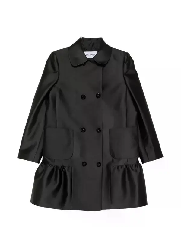 Dice Kayek Sequin-embellished Ruffled Coat