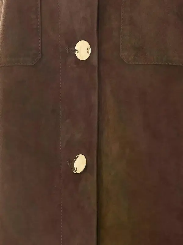 Max Mara Suede Classic Collar Jacket