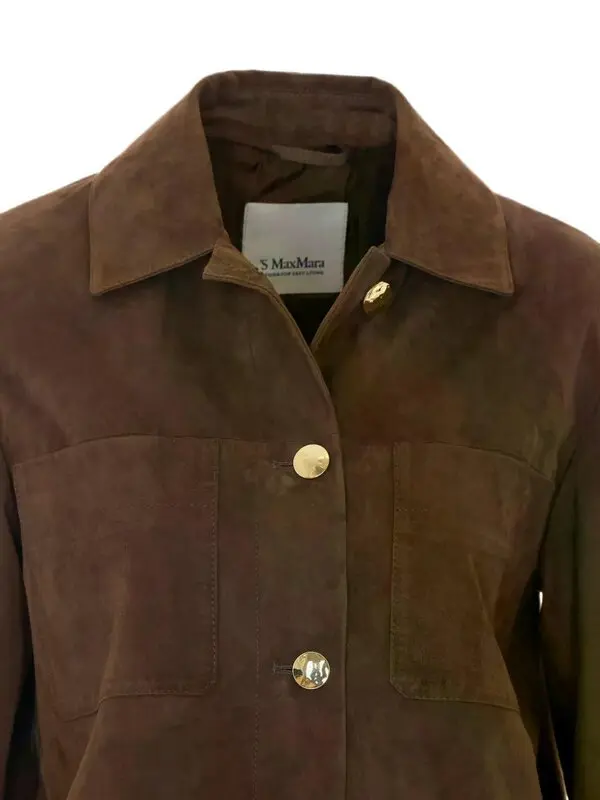 Max Mara Suede Classic Collar Jacket