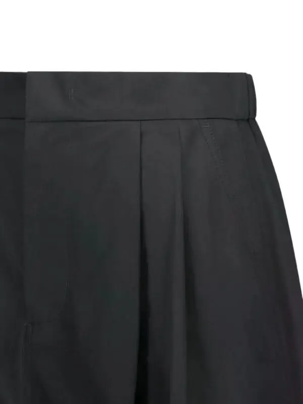 AMOMENTO Double-tuck Wide-leg Shorts