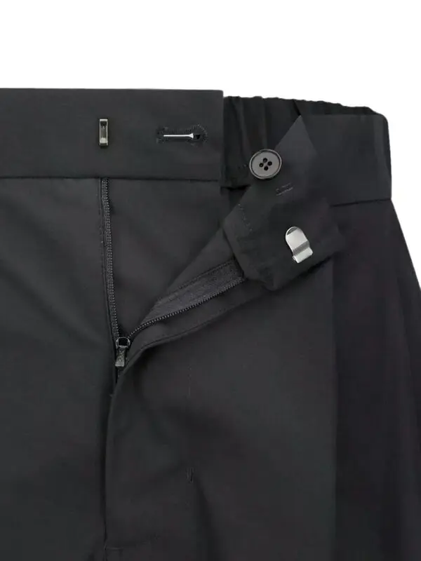 AMOMENTO Double-tuck Wide-leg Shorts