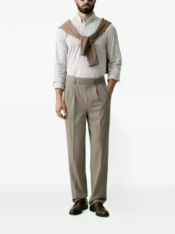 LINDBERGH Pleated Tailored-cut Trousers