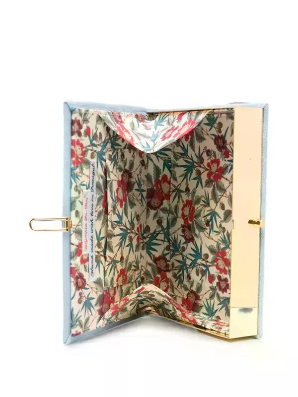 OLYMPIA LE-TAN Grit And Glamour Embroidered Clutch Bag - Blue