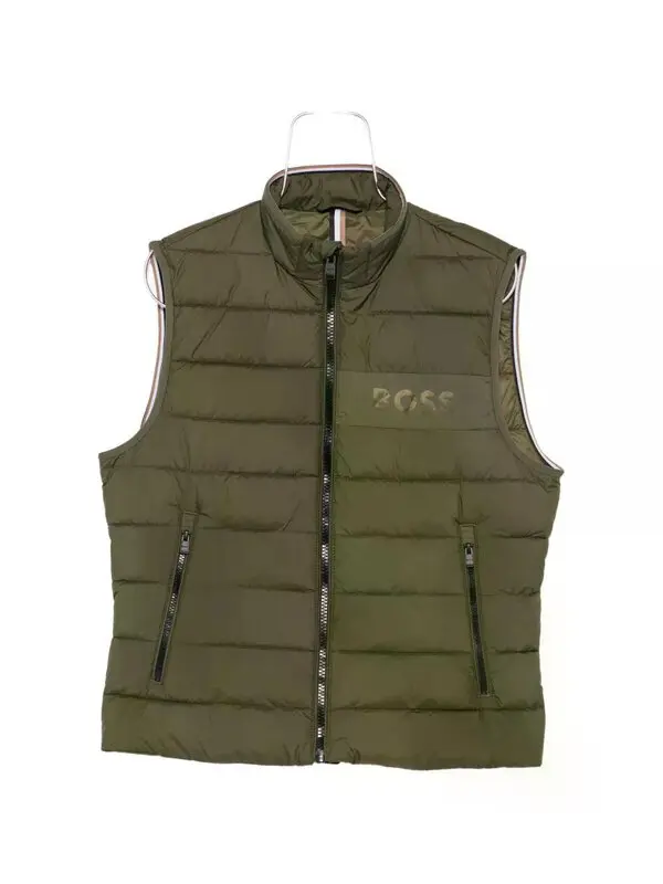 BOSS Quilted Logo-print Gilet