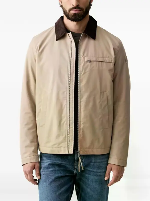 JOOP! Corduroy Collar Zip-up Jacket