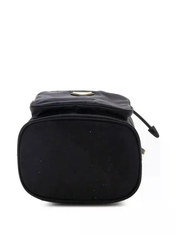 Prada Drawstring Tessuto Small Bucket Bag - Black