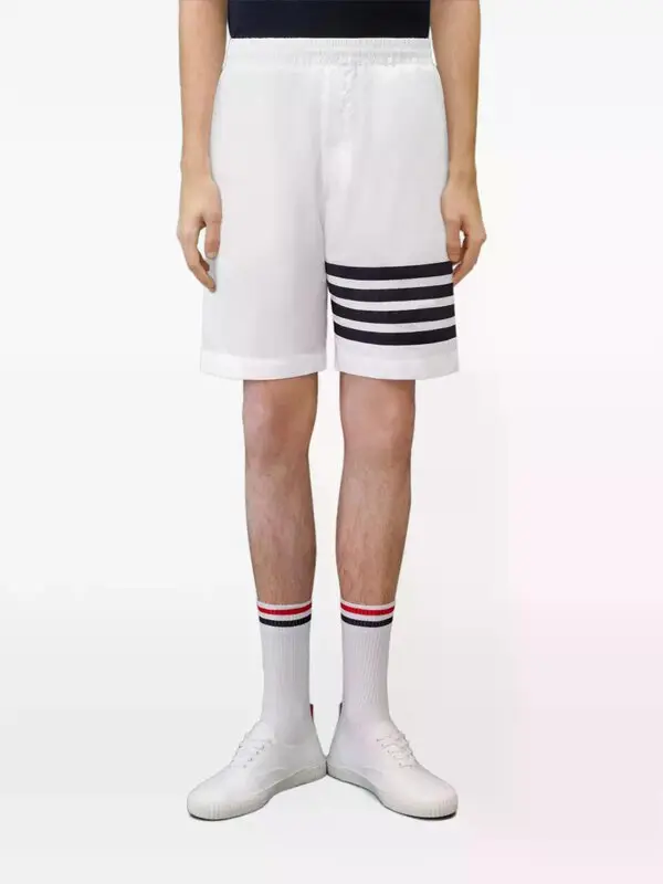 Thom Browne 4-bar Ripstop Track Shorts - Red