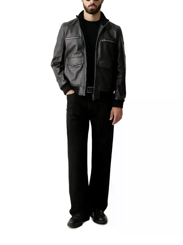 JOOP! Calf Leather Bomber Jacket