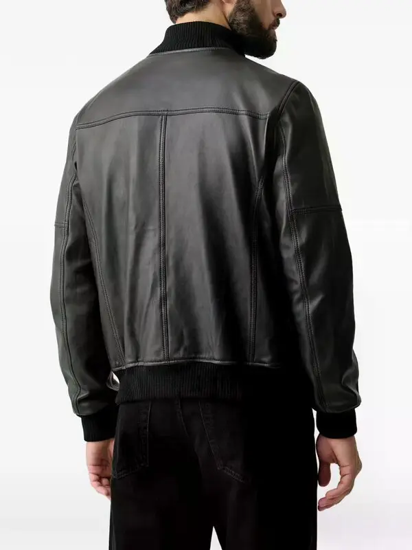 JOOP! Calf Leather Bomber Jacket