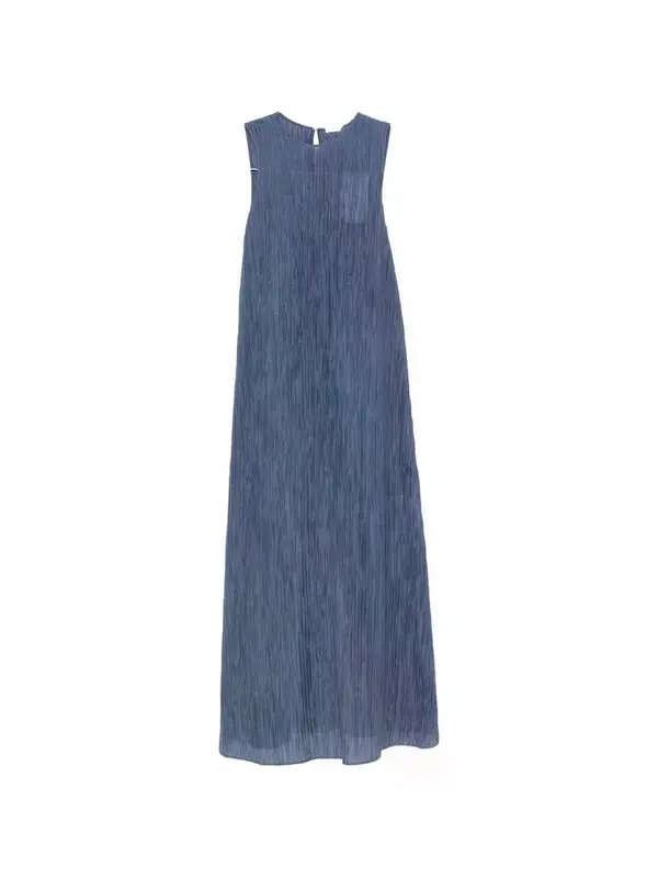 JOSEPH Crinkled Sleeveless Maxi Dress