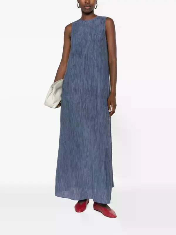 JOSEPH Crinkled Sleeveless Maxi Dress