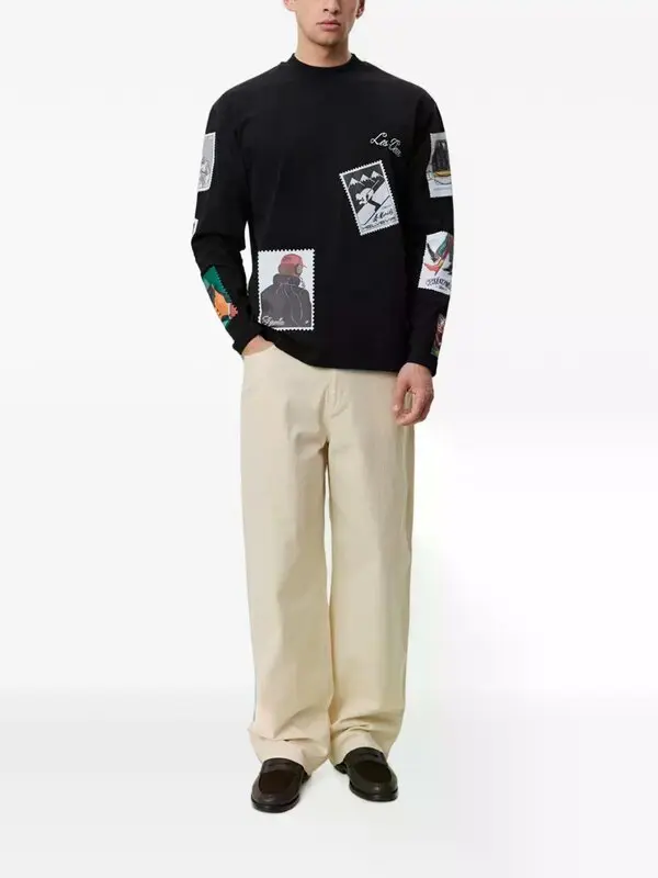 LES DEUX Stamp-print Sweater