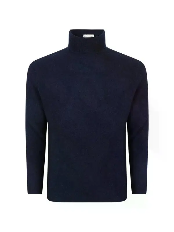 BALLANTYNE Roll Neck Sweater - Blue