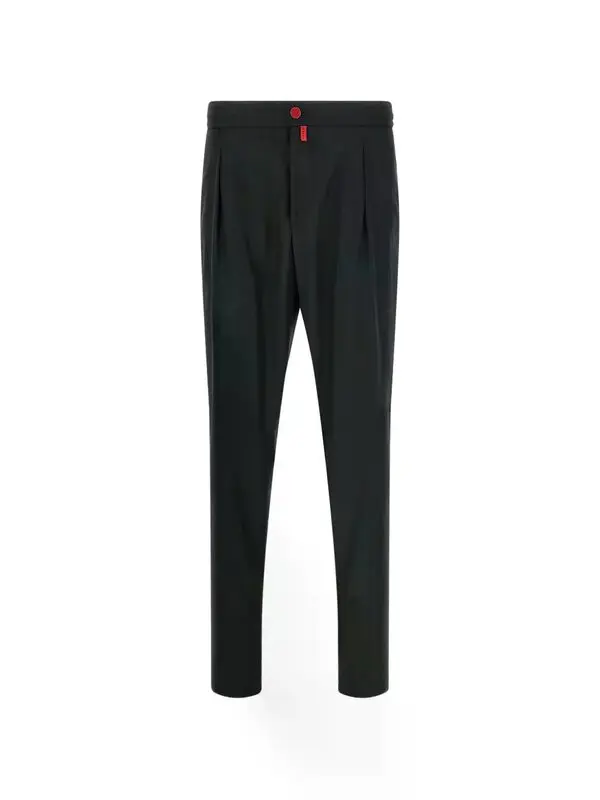 Kiton Pleated Wool Trousers - Grey