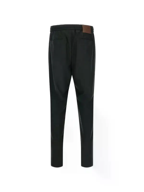 Kiton Pleated Wool Trousers - Grey
