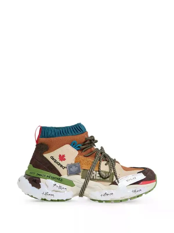 Dsquared2 Faster Panelled Lace-up Sneakers