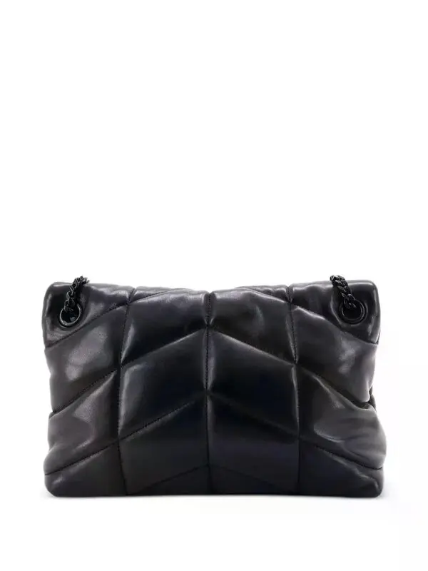 Saint Laurent Loulou Puffer Shoulder Bag - Black