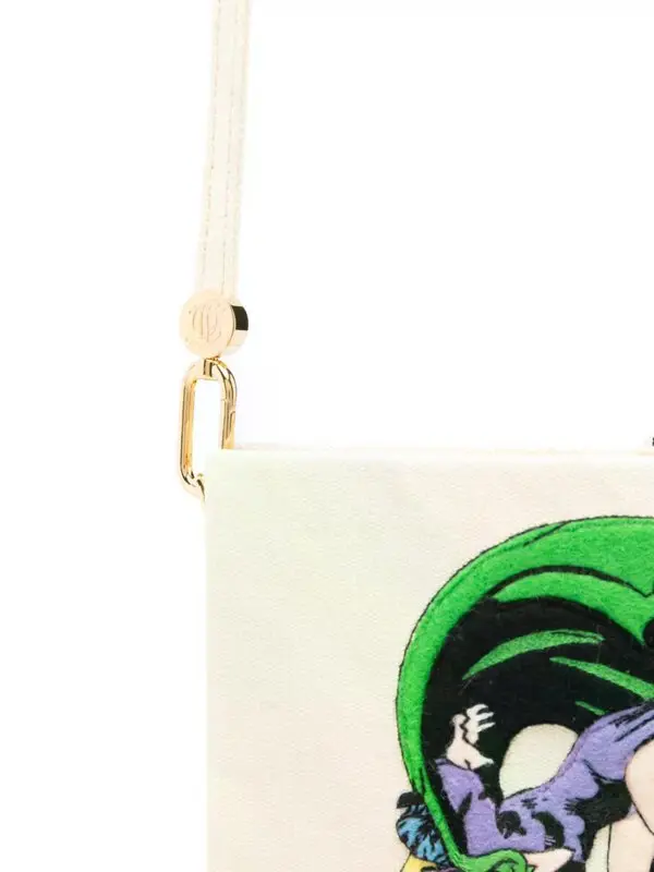 OLYMPIA LE-TAN Catwoman Embroidered Clutch Bag