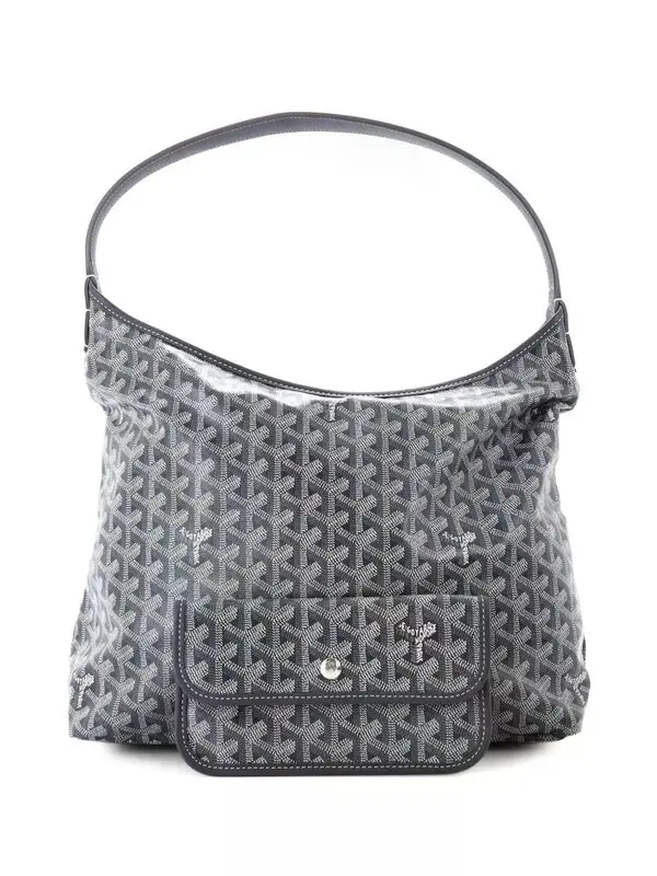 Goyard Boheme Coated Canvas Hobo Bag - Grey