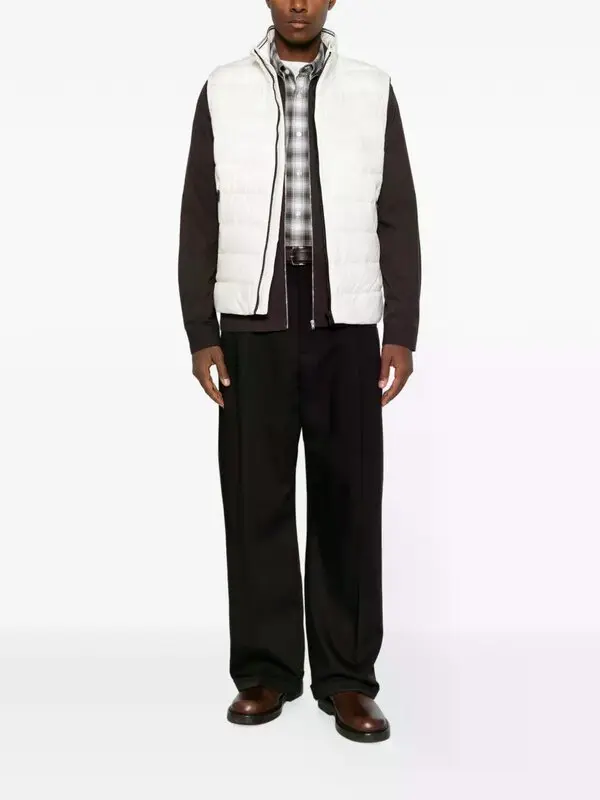 BOSS Quilted Gilet - White