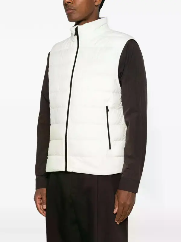 BOSS Quilted Gilet - White