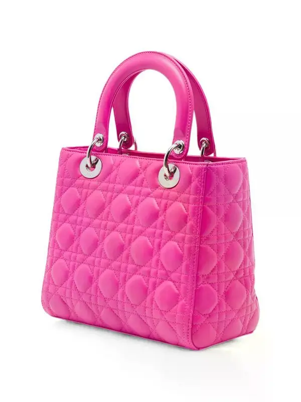 Dior 2012 Medium Lambskin Cannage Lady Satchel