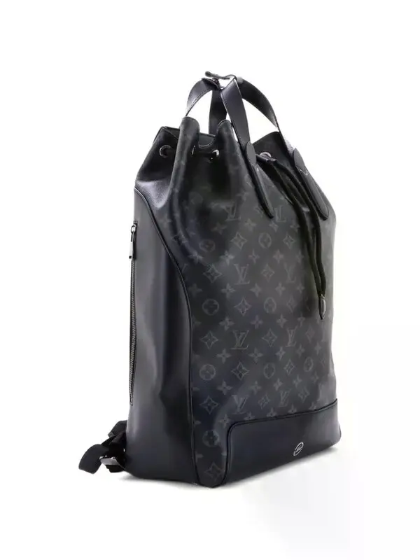 LOUIS VUITTON Explorer Flash Fragment Monogram Eclipse Canvas Backpack - Black
