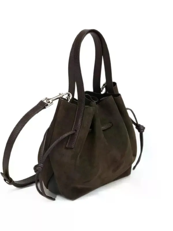 Yuzefi Scallop Suede Tote Bag - Brown