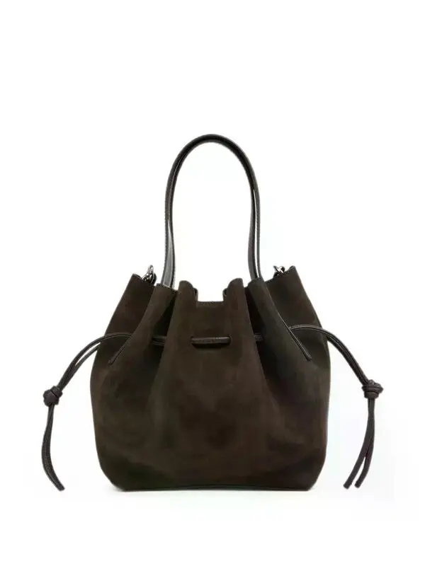 Yuzefi Scallop Suede Tote Bag - Brown