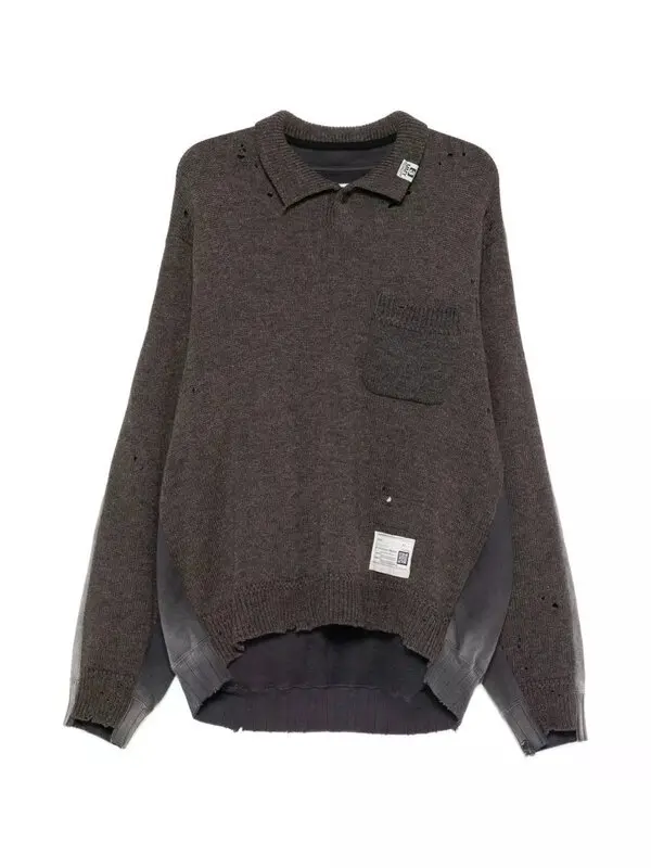 Mihara Yasuhiro Long Sleeve Sweater - Brown