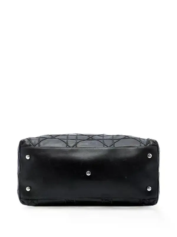 Dior 2009 Lambskin Cannage Polochon Granville Satchel