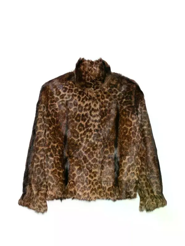 SALVATORE SANTORO Leopard-print Long-sleeve Jacket
