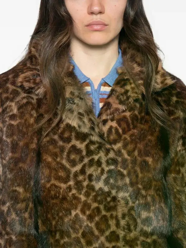 SALVATORE SANTORO Leopard-print Long-sleeve Jacket
