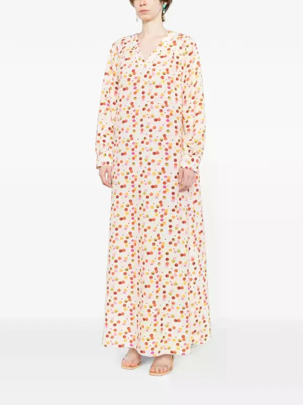 BAMBAH Polka-dot Brushstroke-print Dress