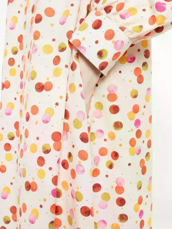 BAMBAH Polka-dot Brushstroke-print Dress