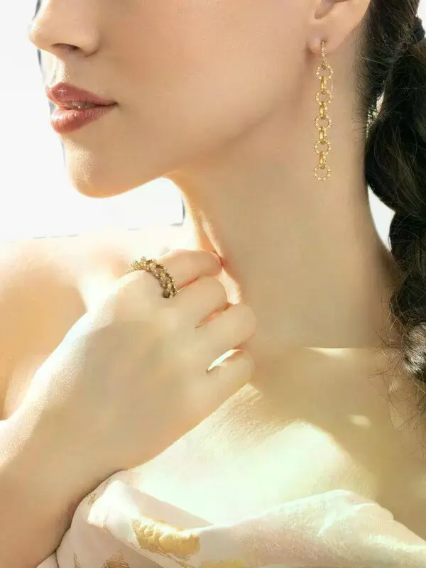 Coomi Diamond Link Drop Earrings