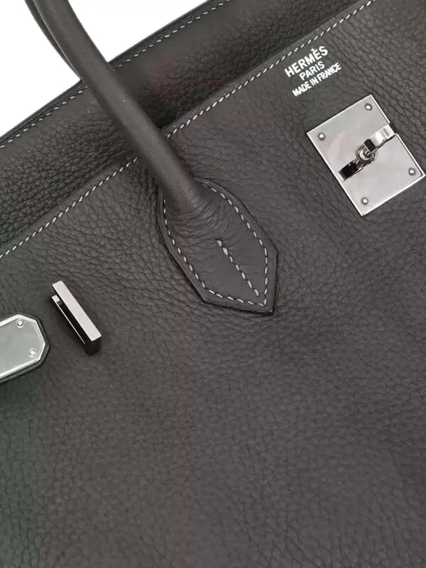 Hermès 2006 Taurillon Clemence Birkin 40 Tote Bag