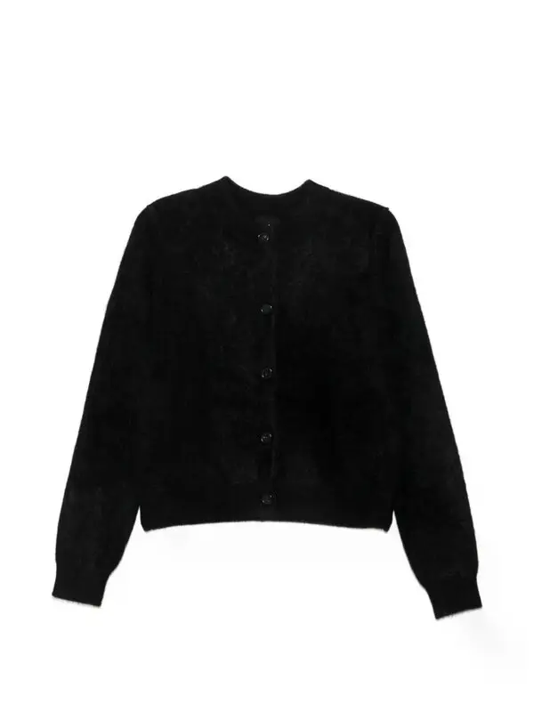 THOM KROM Brushed-knit Button-up Cardigan