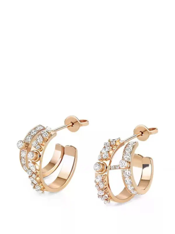 NOUVEL HERITAGE Under The Stars Diamond Hoop Earrings