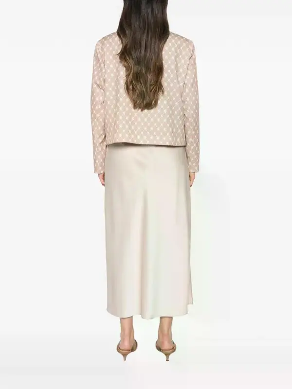 BETTY BARCLAY Geometric-print Zip-up Jacket