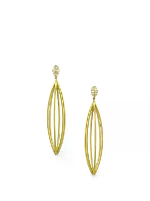 LEIGH MAXWELL Ulaini Diamond Earrings - Gold