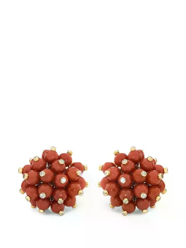 ALETTO BROTHERS Coral Bouquet Diamond Earrings