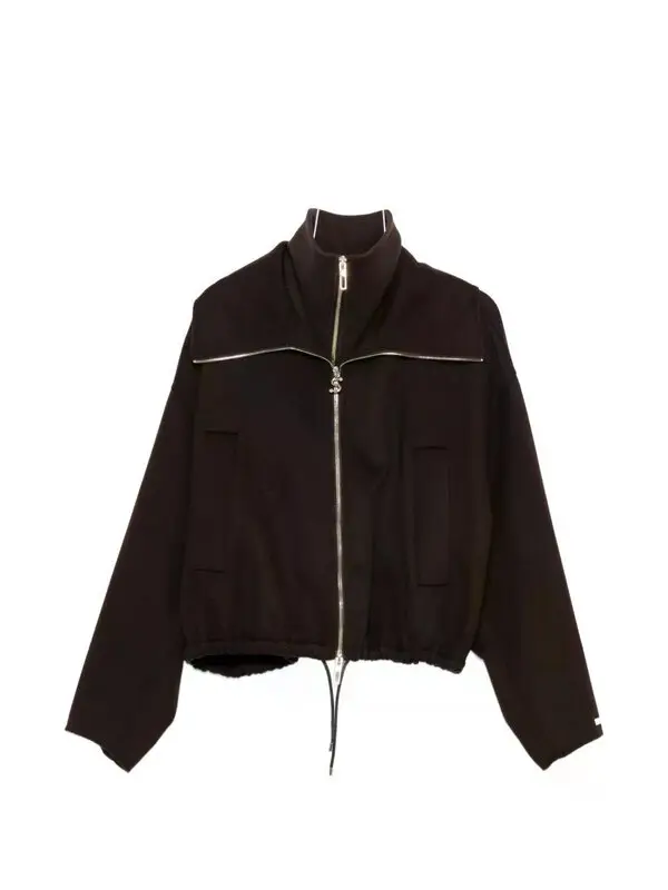 Sportmax Layered-collar Elasticated-hem Jacket