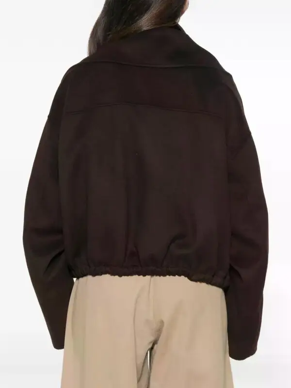 Sportmax Layered-collar Elasticated-hem Jacket
