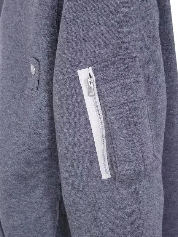 Sacai Zip-up Panelled Hoodie