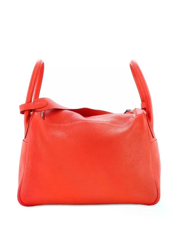 Hermès Lindy Bag Clemence 30 Shoulder Bag - Red