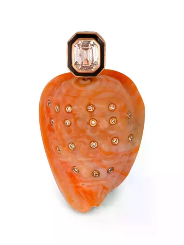DEZSO Diamond Helmet Shell Pendant